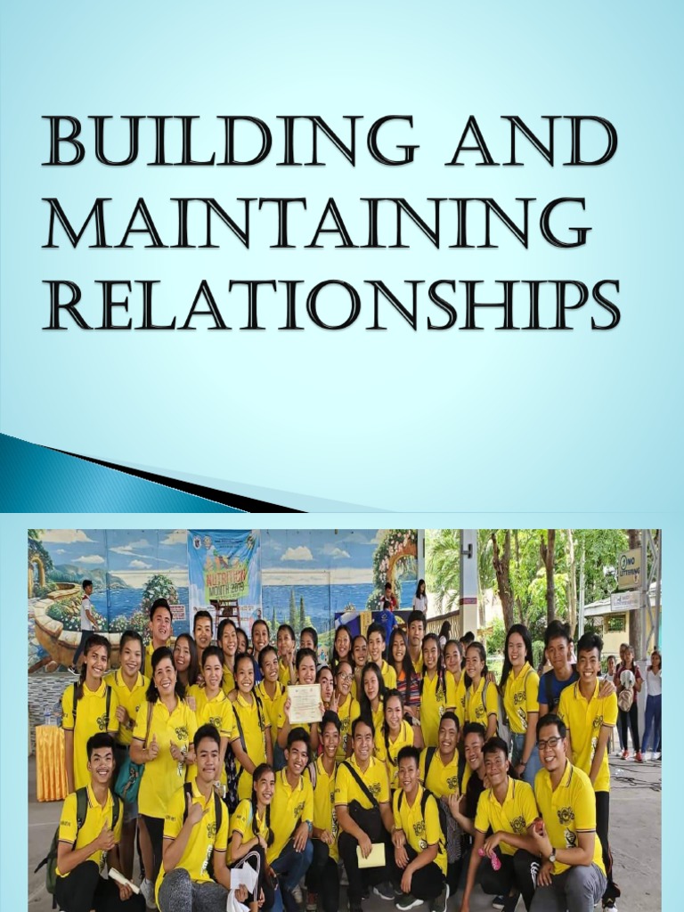 Building and Maintaining Relationships | PDF