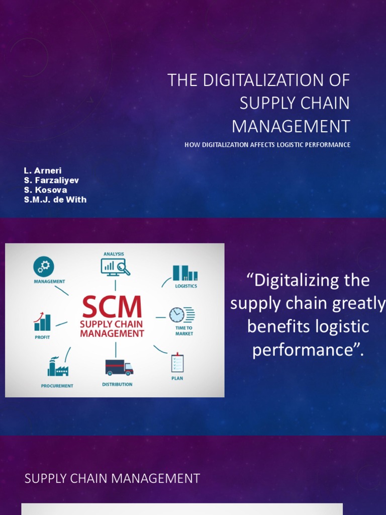The Digitalization of Supply Chain Management | PDF