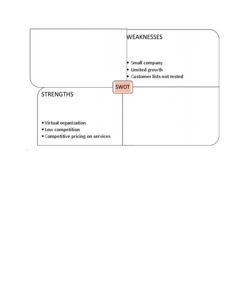 SWOT Analysis for Virtual Organization | PDF