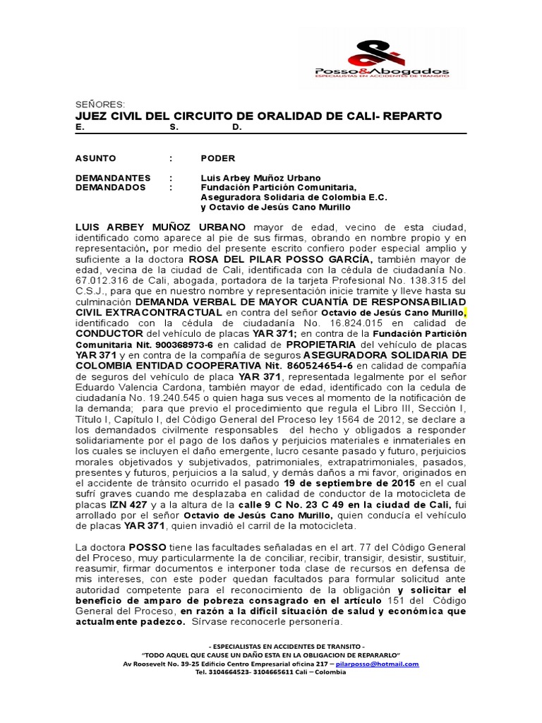 PODER Luis Arbey Muñoz | PDF | Gobierno