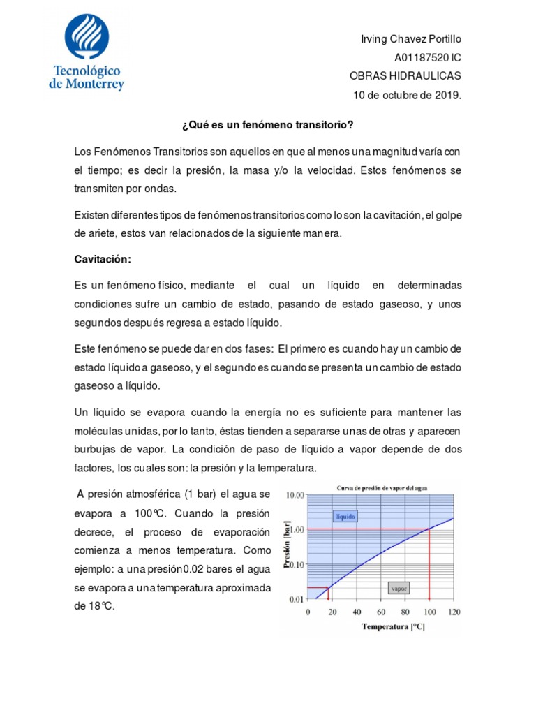 Fenomeno Transitorio | PDF | Evaporación | Líquidos