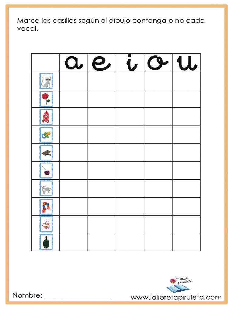 Tablas Conciencia Fonológica | PDF