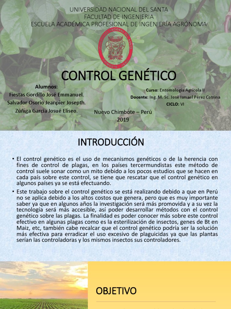 Control Genético | PDF | Patologia de planta | Insectos