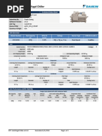 Chiller Data Sheet | PDF | Air Conditioning | Heat Transfer