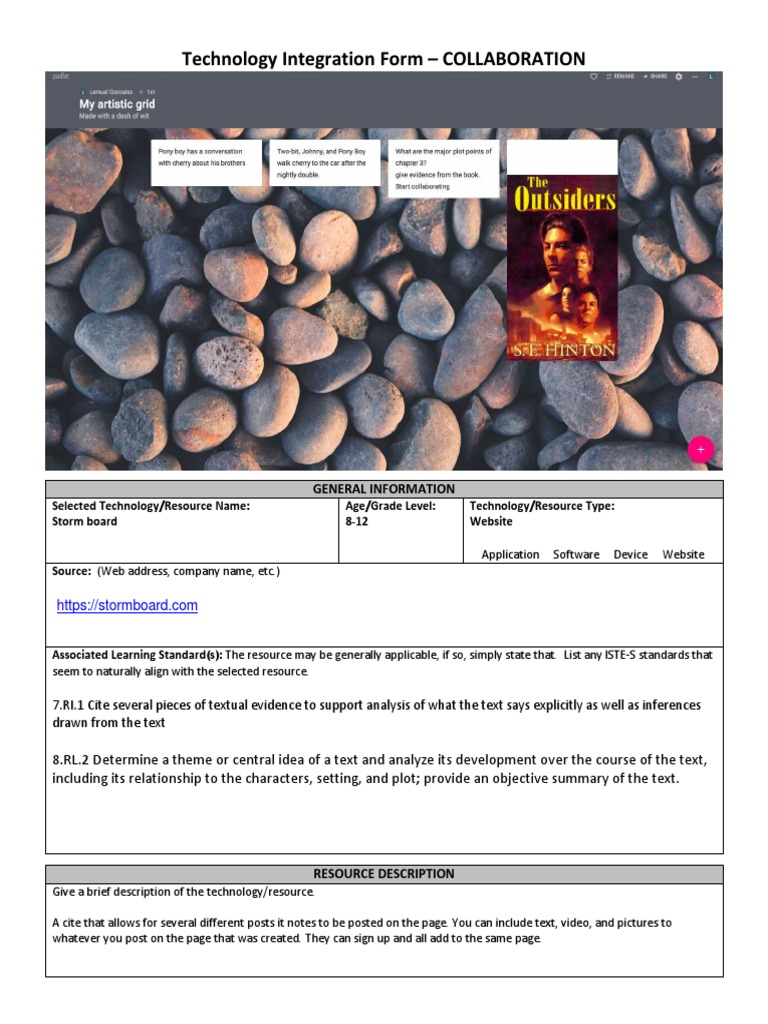 Technology Integration Template-Collaboration-6 | PDF | Learning | Cognition