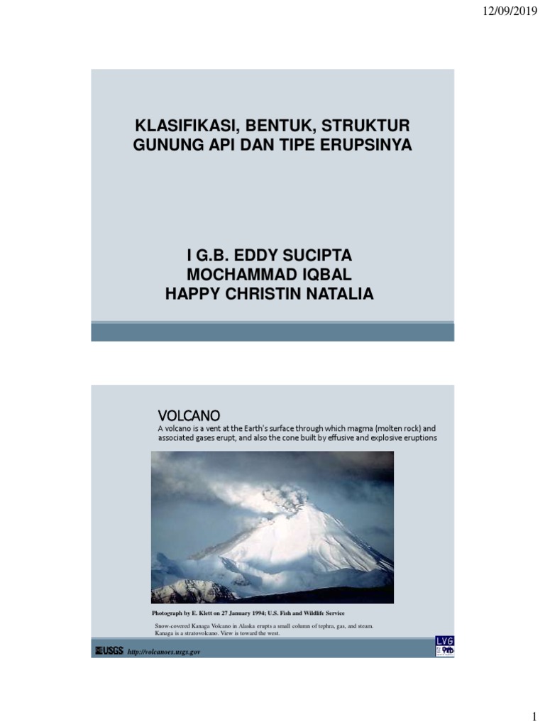 Minggu 3 Klasifikasi, Bentuk Dan Struktur Gunung Api PDF | PDF | Types ...