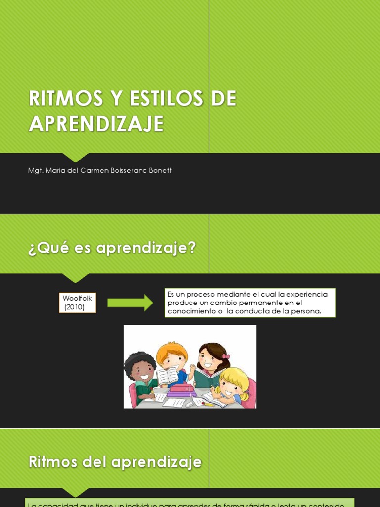 Ritmos y Estilos de Aprendizaje | PDF | Cerebro | Aprendizaje