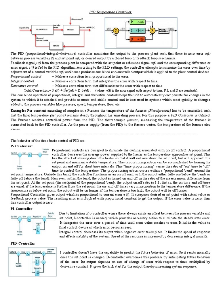 Pid Pdf Pdf Control Theory Systems Science