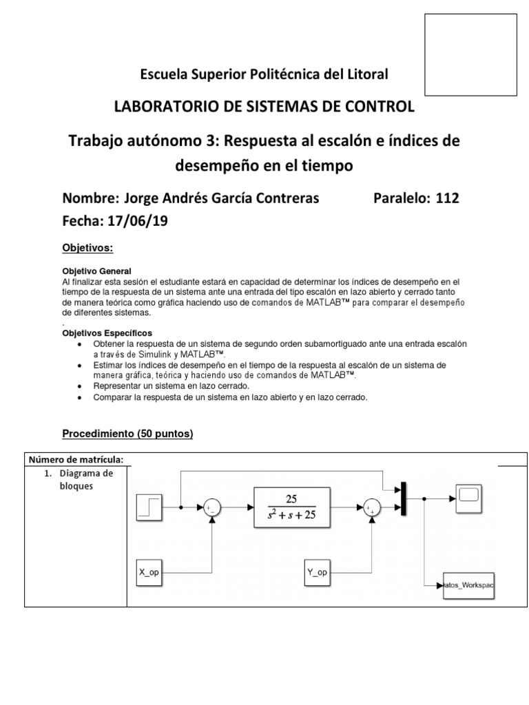 Práctica 3 de Sistemas de Control | PDF | Informática | Informática y ...