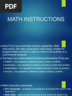 PLC Programming Chapter 10 PLC Math Instructions | PDF | Programmable ...