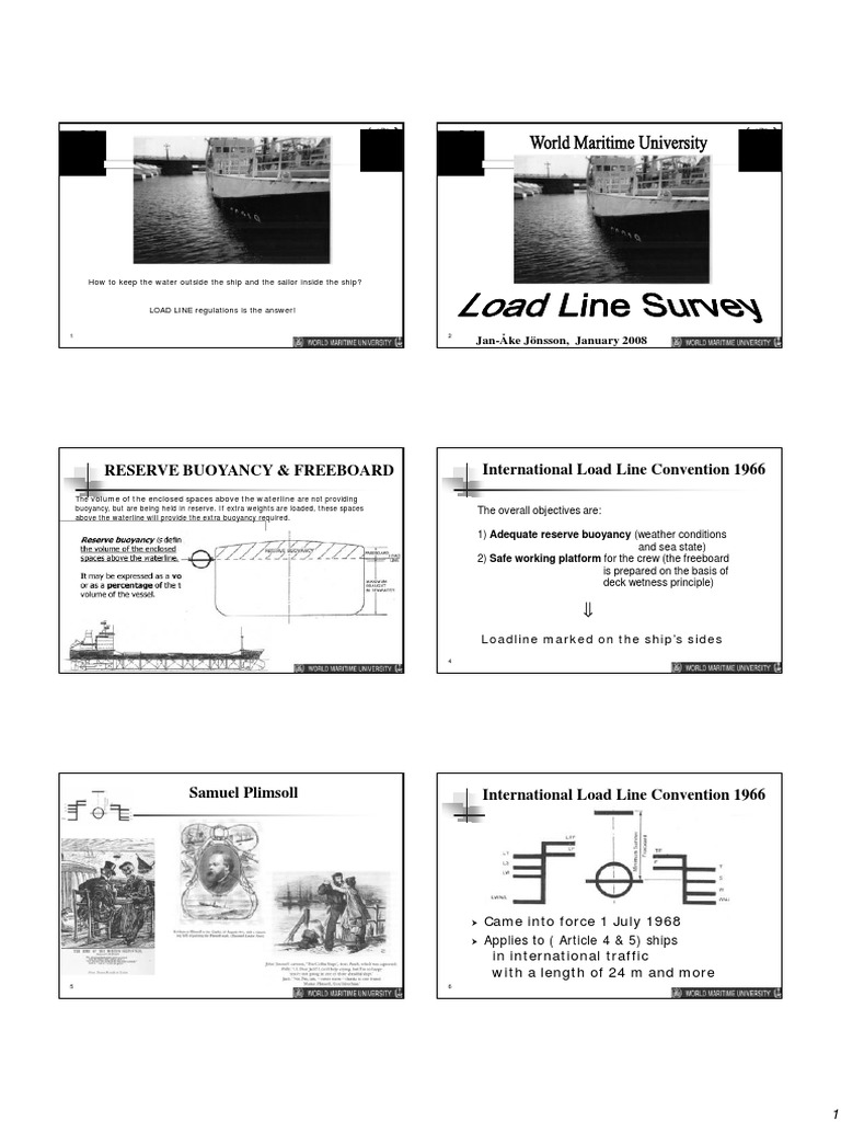 Load Lines PDF | PDF | Ships | Shipbuilding
