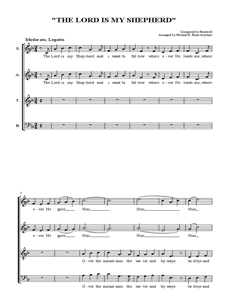 The Lord Is My Shepherd | PDF