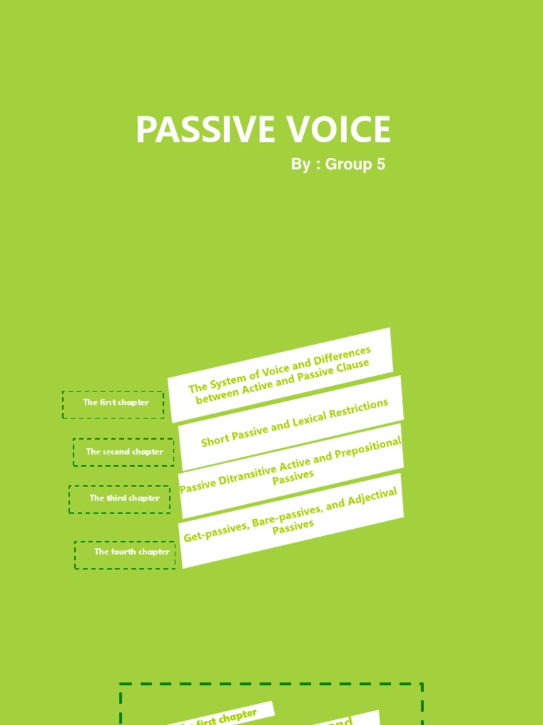Passive Voice Presentation | PDF | Object (Grammar) | Verb