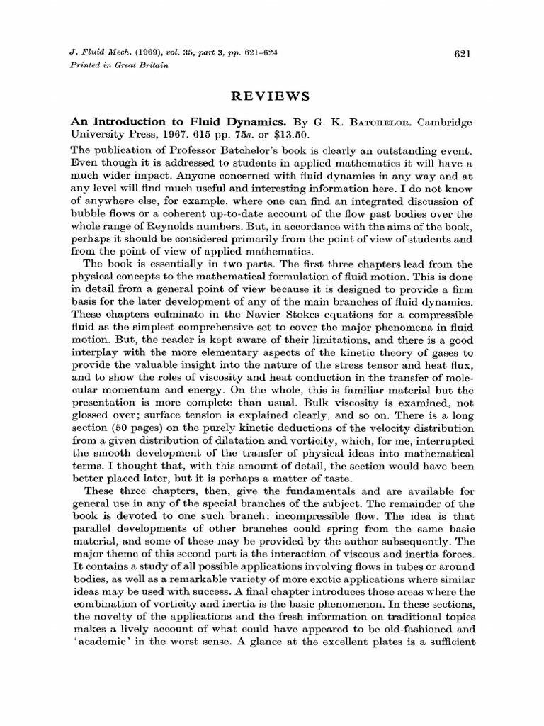 Introduction To Fluid Dynamics | PDF | Fluid Dynamics | Boundary Layer