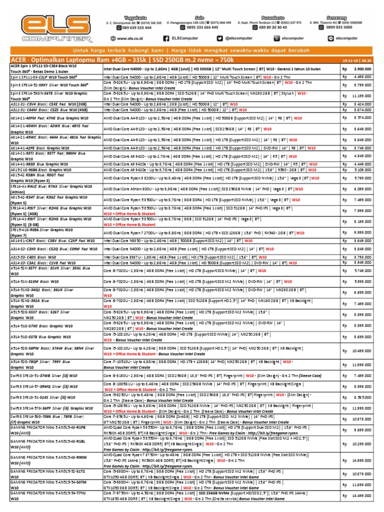 ELS 19 November 2019 | PDF | Advanced Micro Devices | Solid State Drive