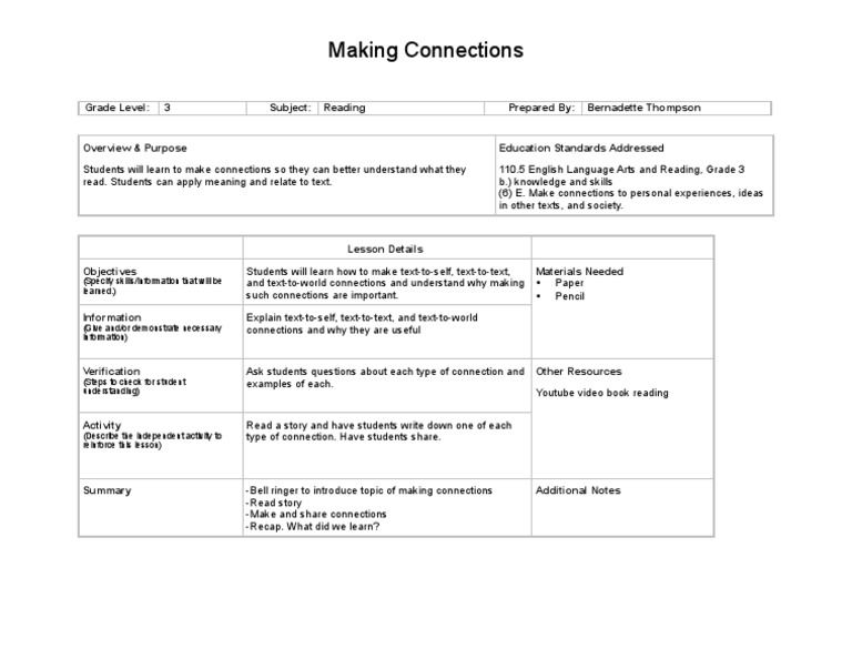 Making Connections | PDF