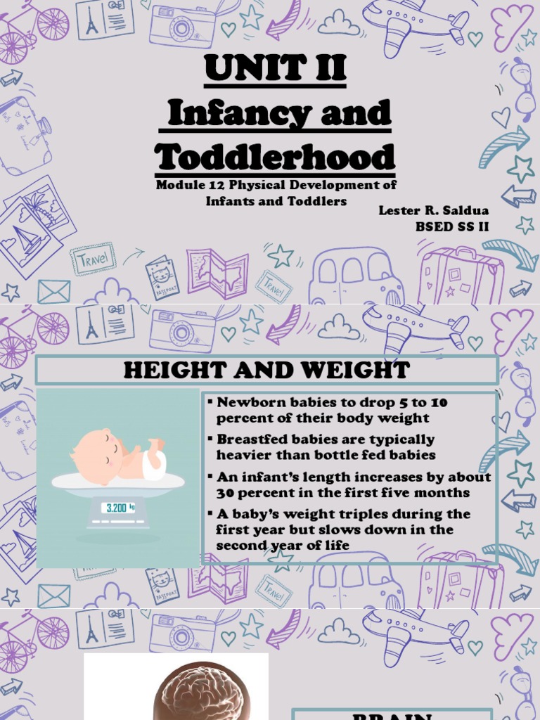 Module 12 Physical Development of Infants and Toddlerhood 1 | PDF | Infants | Nervous System