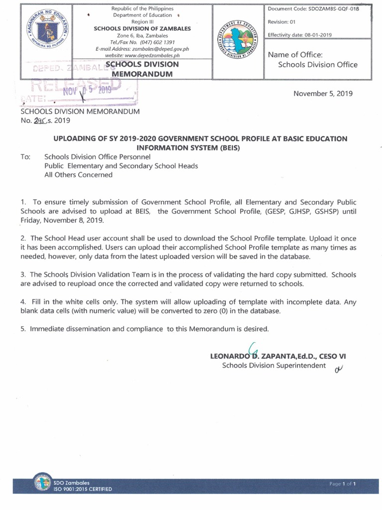 SDM No. 295, S. 2019 | PDF | Information Retrieval | Data