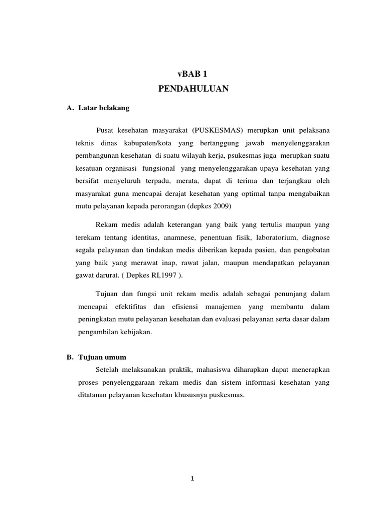 Contoh Laporan PKL | PDF