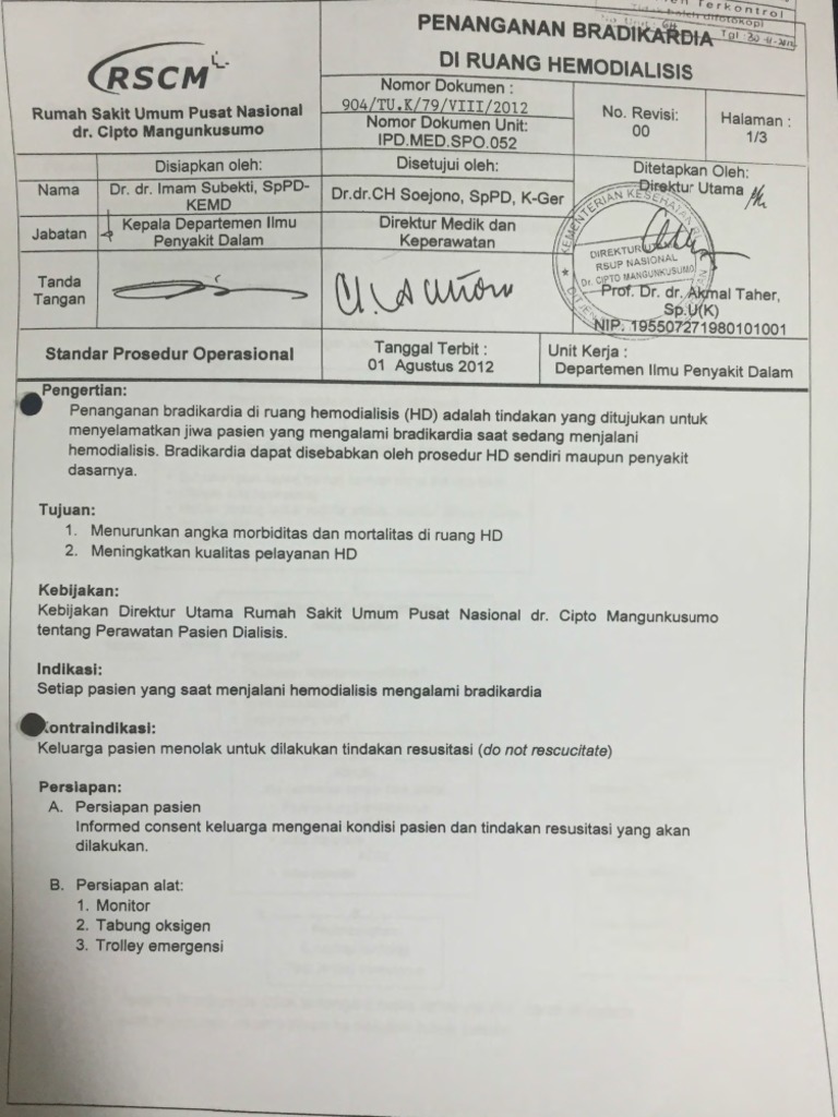 Sop HD RSCM PDF | PDF