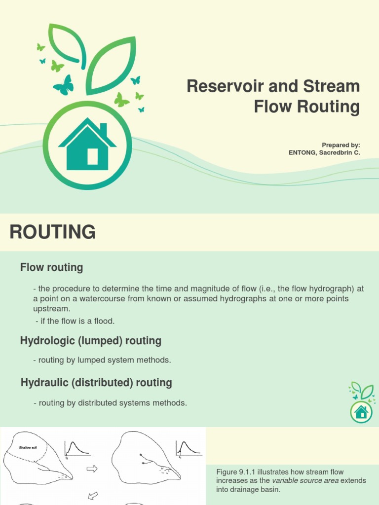 Reservoir and Stream Flow Routing: Prepared By: ENTONG, Sacredbrin C | PDF