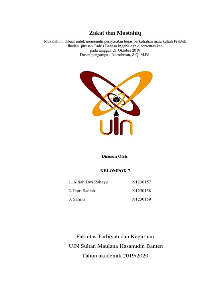 Zakat: Pengertian dan Mustahiq | PDF