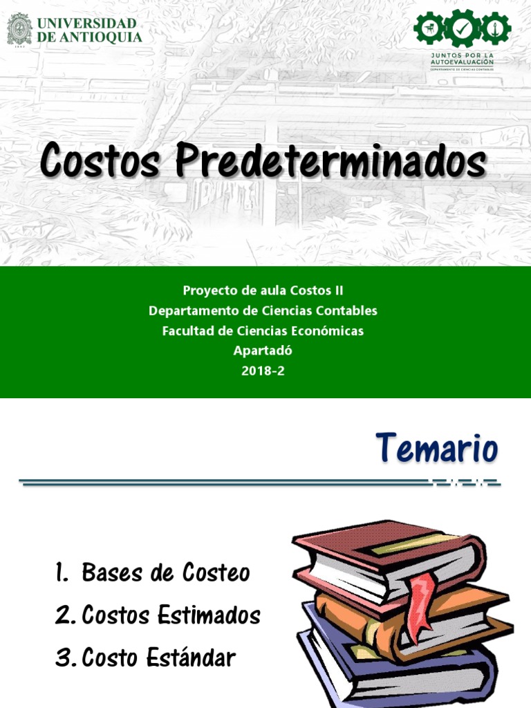 Costos Predeterminados | Descargar gratis PDF | Costo | Presupuesto