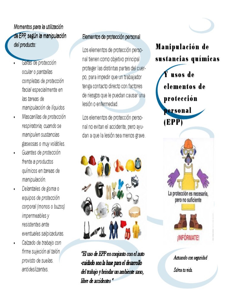 Folleto EPP | PDF | Química | Productos quimicos