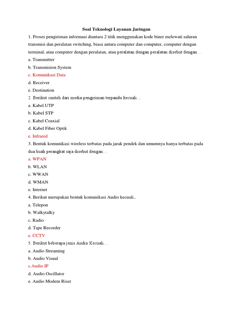 Soal TLJ Bab 1 2 | PDF