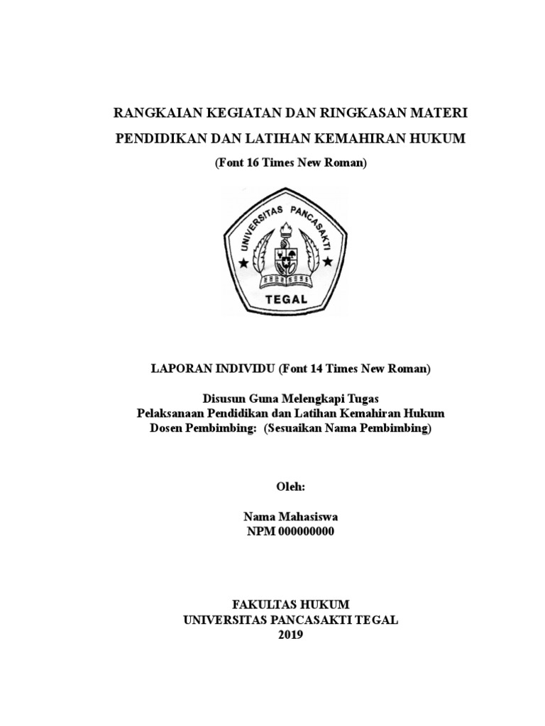 14 Format Laporan PLKH Oleh Mahasiswa | PDF