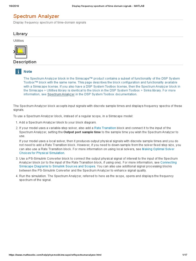 Display Frequency Spectrum of Time-Domain Signals - MATLAB PDF ...