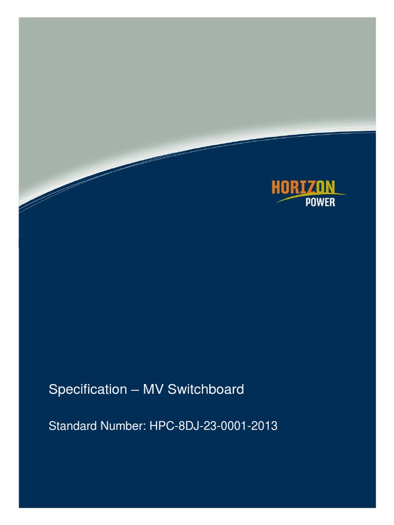 Horizon Power Switchboard Spec PDF | PDF | Electrical Wiring | Fuse ...