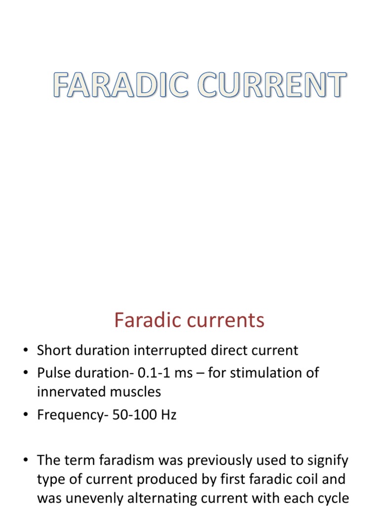 Faradic Currents 333333 | PDF | Foot | Muscle Contraction