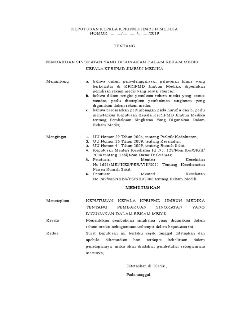 Pembakuan Singkatan | PDF