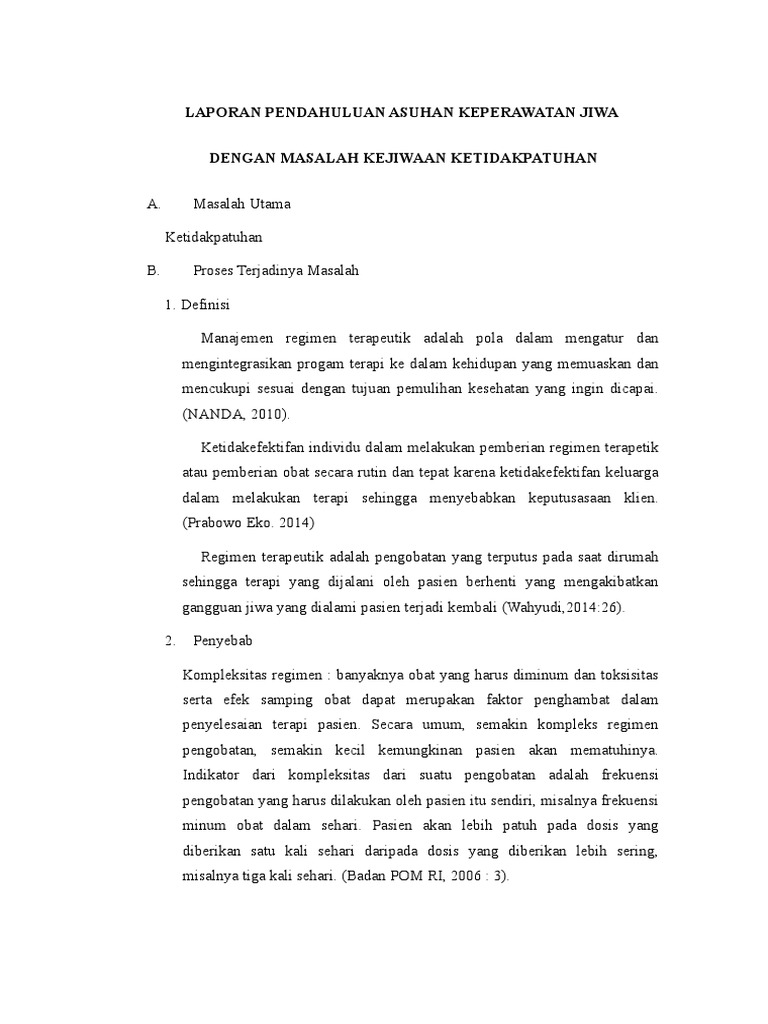 LP Dan SP Regumen Terapeutik 6 | PDF