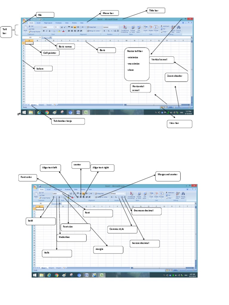 An Overview of the Key Interface Elements in a Spreadsheet Application ...