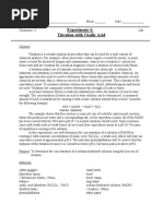 Experiment 1,2 Class 11 | PDF | Titration | Chemistry