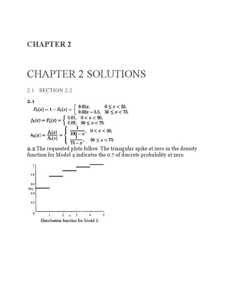 CHAPTER 2 Loss Models | PDF