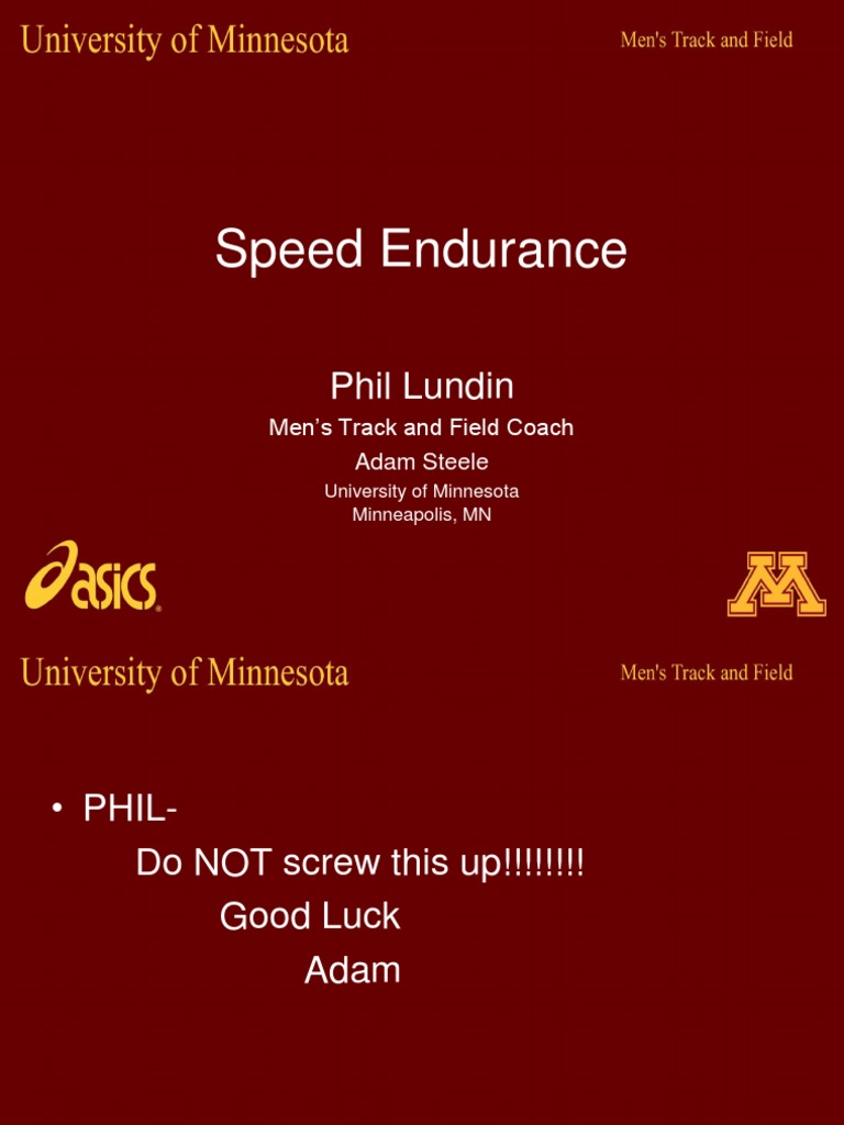 Speed Endurance Training for Sprinters | PDF | Physical Exercise | Sports