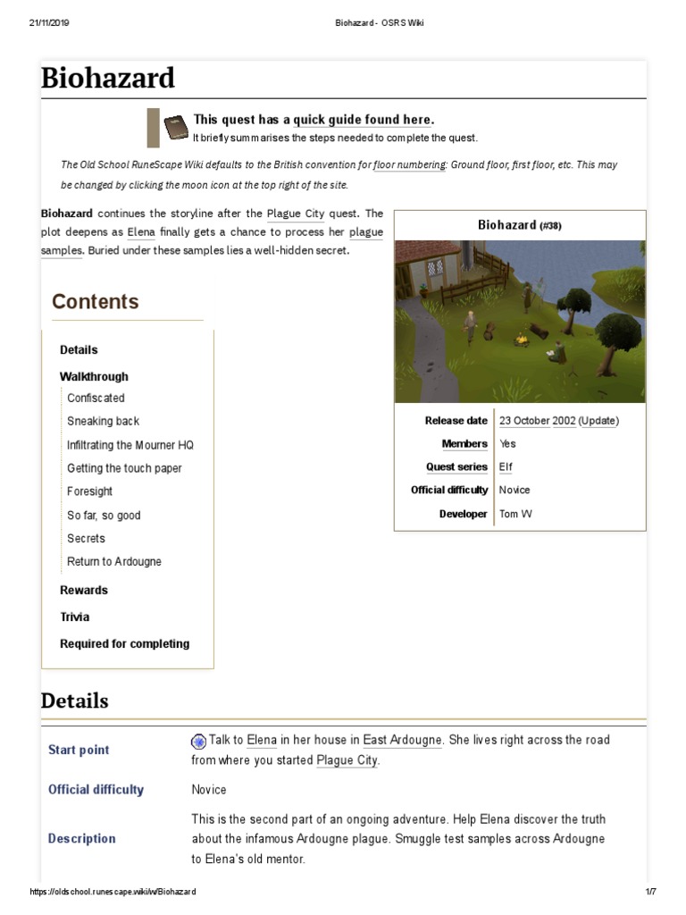 Biohazard | PDF | Leisure | Nature