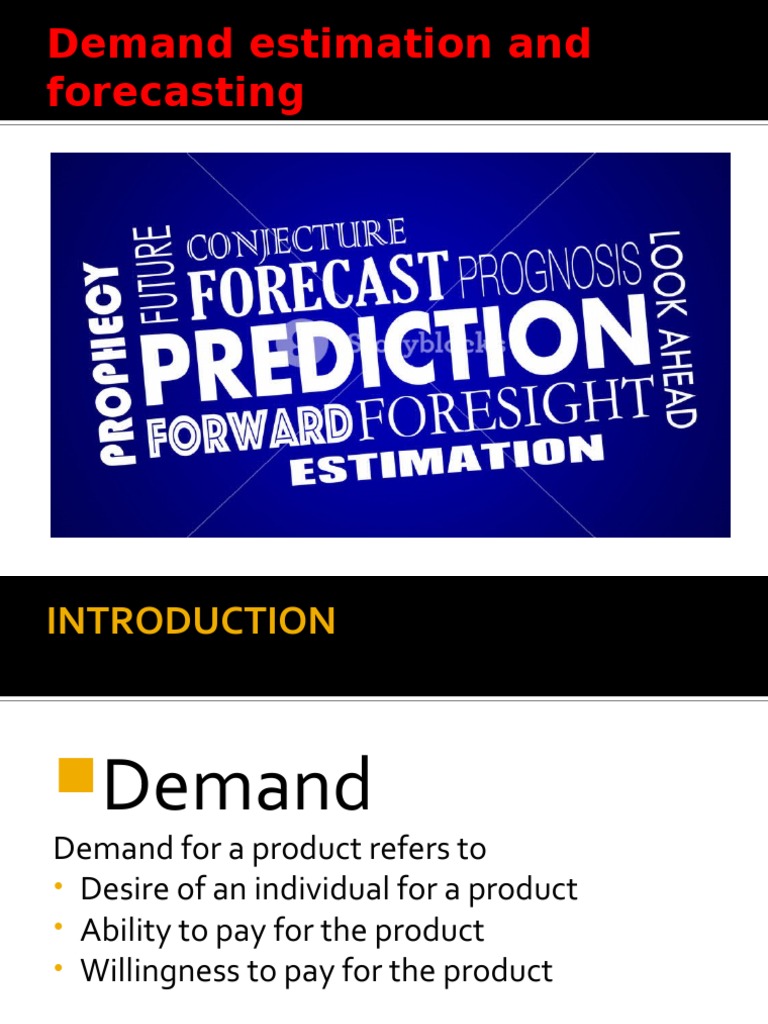 Demand Estimation and Forecasting | PDF | Forecasting | Demand