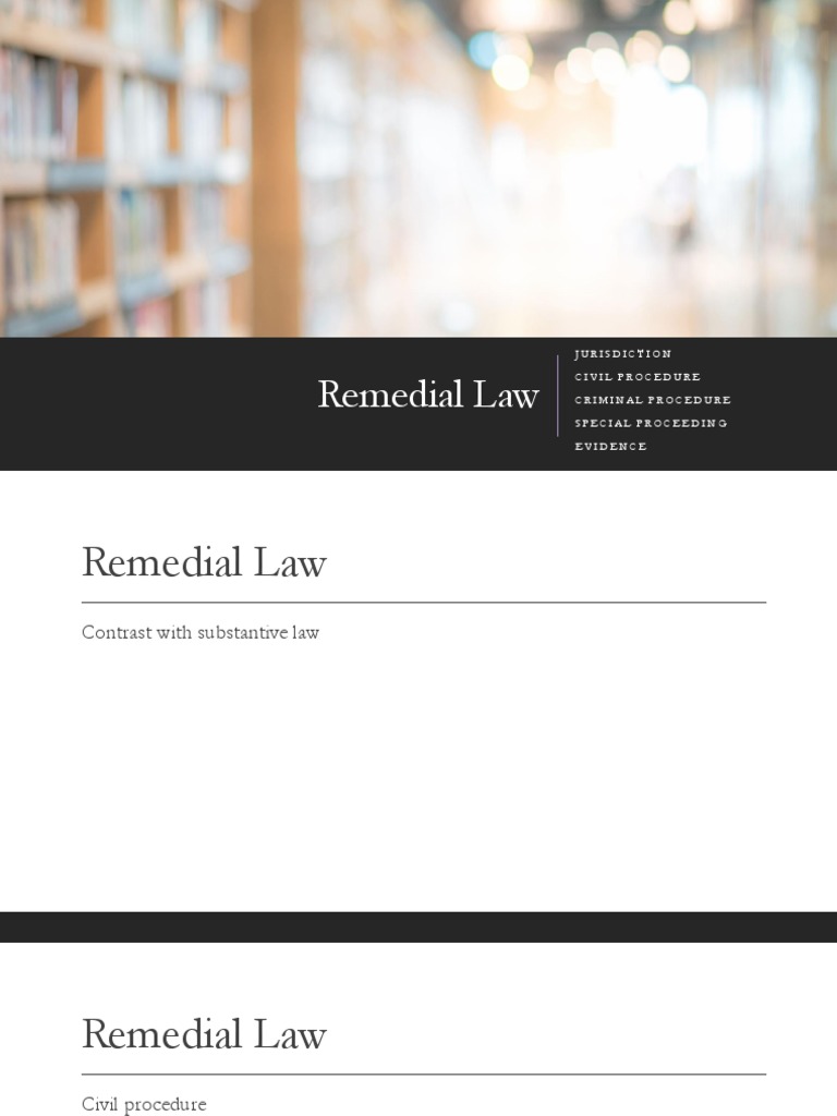 Overview of Remedial Law Procedures | PDF | Lawsuit | Pleading