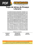 Sopa de Letras de Sufijos y Prefijos Concepto y Ejemplos | PDF ...