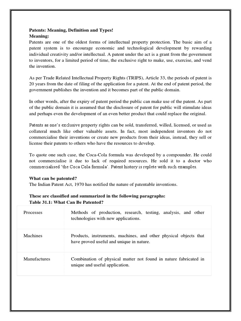 Patents | PDF | Patent Application | Patent