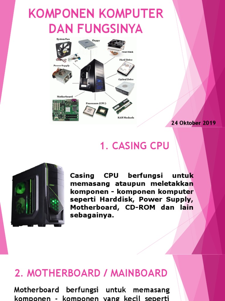 Komponen Komputer Dan Fungsinya | PDF