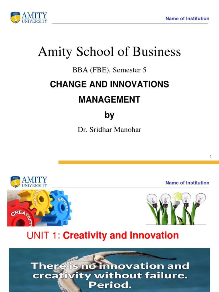 Module 1 Creativity and Innovation | PDF | Innovation | Creativity