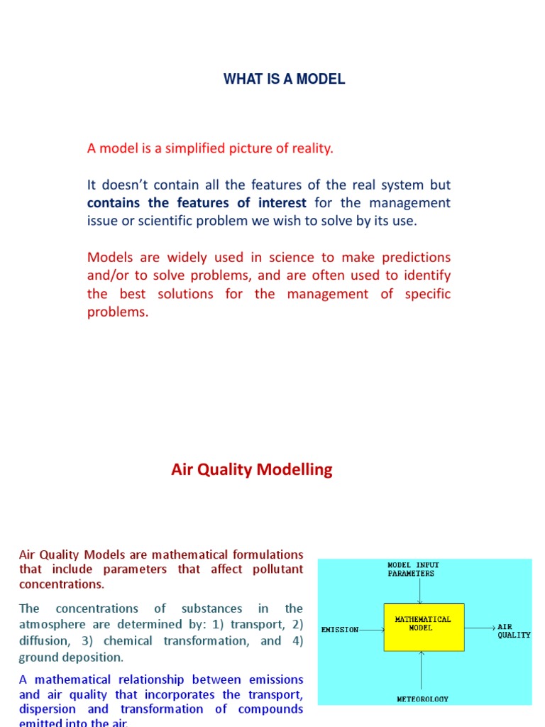 Air Quality Modeling: Box and Gaussian Models | PDF | Air Pollution ...