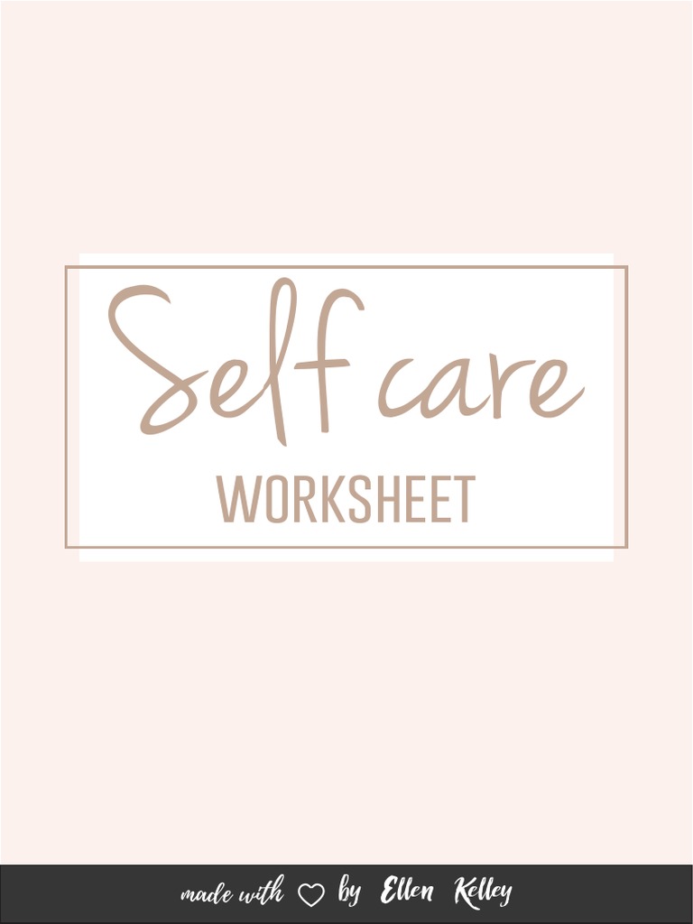 Self-Care WorkSheet | PDF