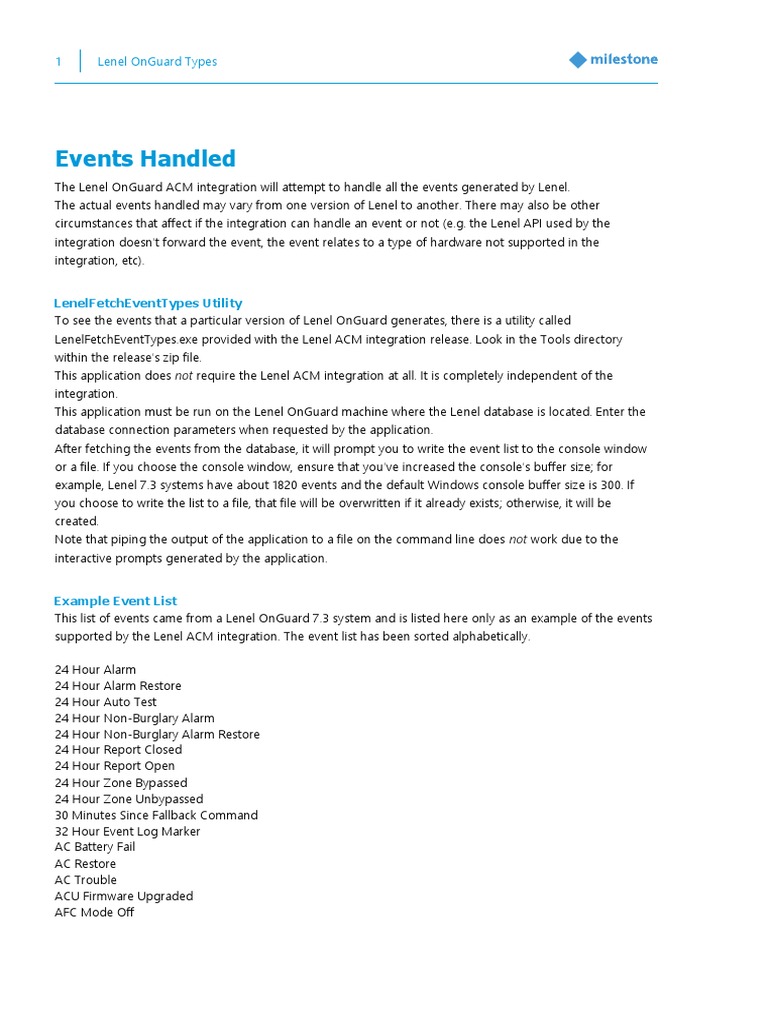 Understanding Lenel OnGuard Event Types and the LenelFetchEventTypes ...