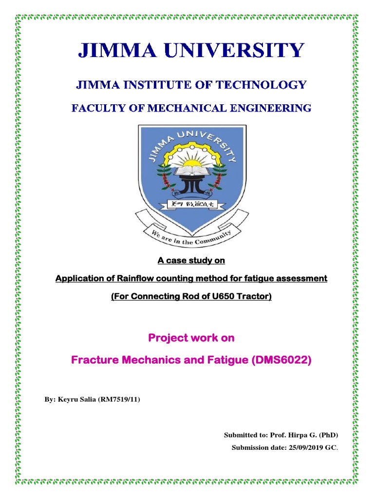 Case Study On The Use of Rainflow Method in Fatigue | PDF | Strength Of ...